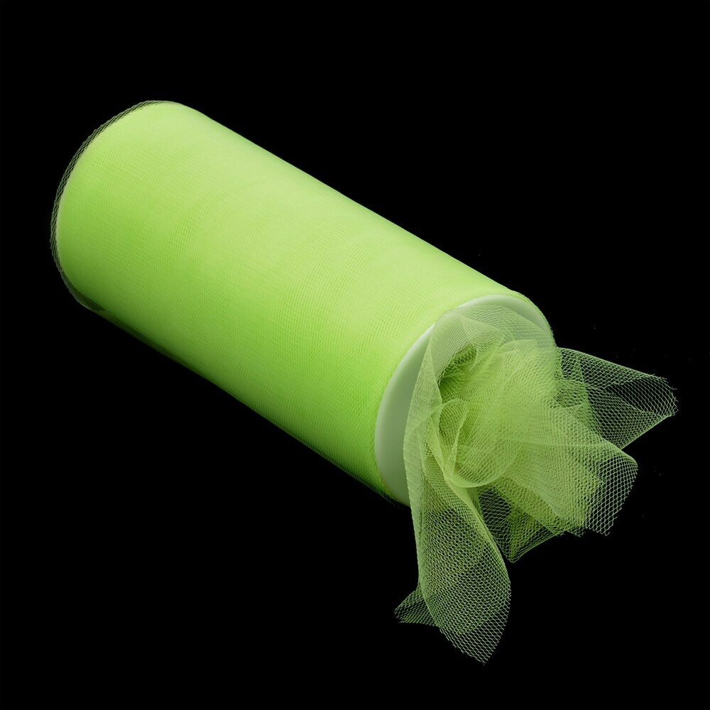 Фатин в роликах (шпульках) средней жесткости 15 см (150мм) цв. фисташковый (22 метра)