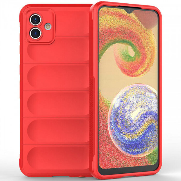 Flex Silicone Противоударный чехол для Samsung Galaxy A04 4G / M13 5G с защитой камеры и микрофиброй