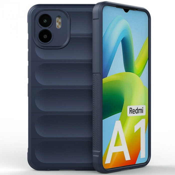 Flex Silicone Противоударный чехол для Xiaomi Redmi A1 4G с защитой камеры и микрофиброй