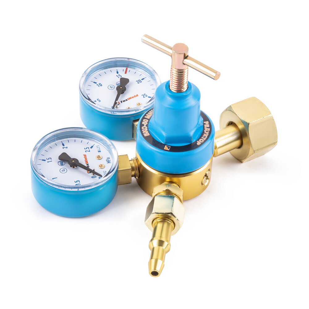 Редуктор БКО-50 мини (кислородный, 2 манометра) FoxWeld