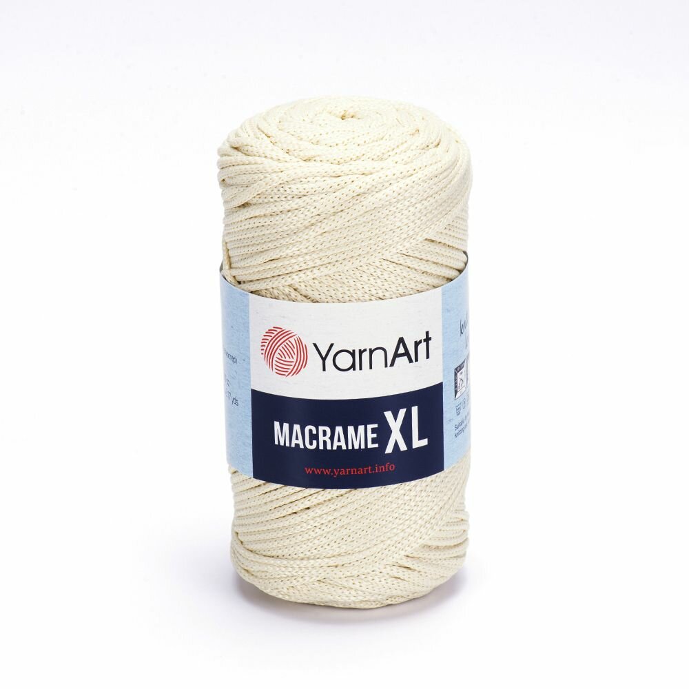 Пряжа YarnArt Macrame XL 137 (1 моток, 250г/130м) молочный