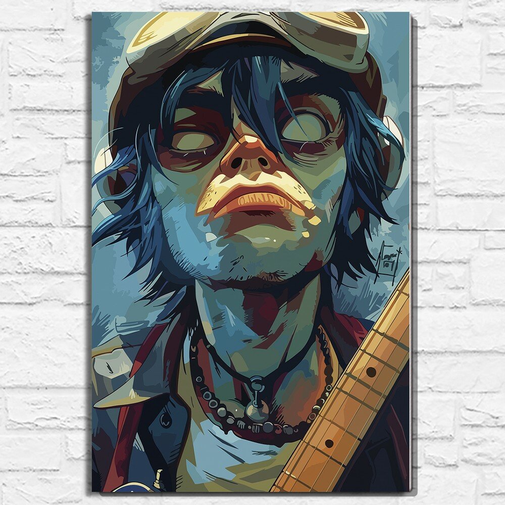 Картина по номерам на холсте музыка (2d gorillaz, гориллаз) - 15775 60x40 В