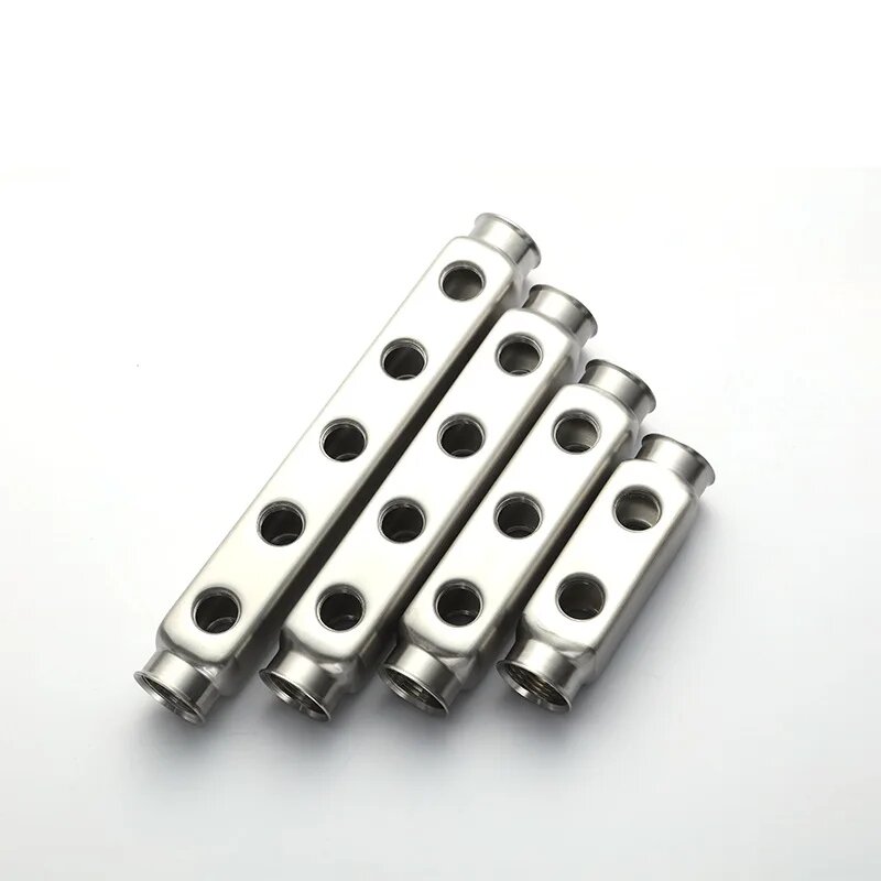 Планка для труб коллектора из нержавеющей стали 304 G1 "* G1/2" 50 мм, аксессуары для подогрева пола, 5-ходовой распределитель коллектора