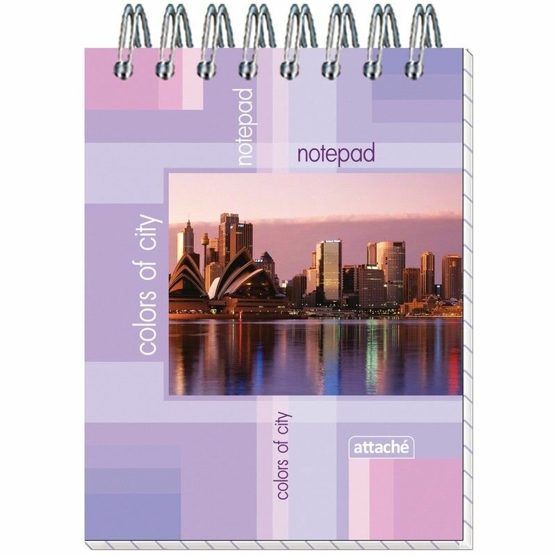 Блокнот 40л, А7, клетка, спираль ATTACHE бизнес 54038 (3 штуки в упаковке)