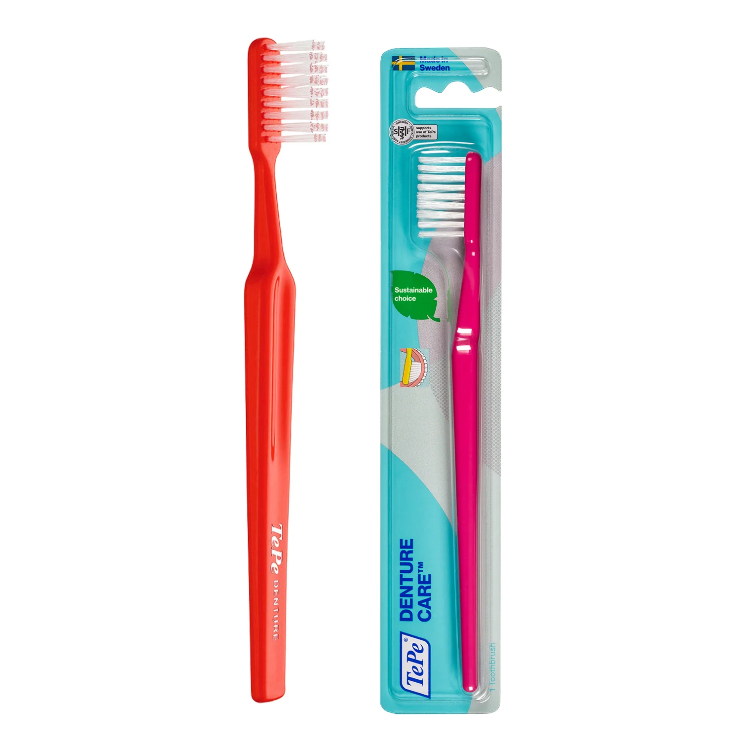 Зубная щетка TePe Denture Brush для протезов