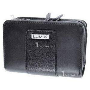Чехол для фотокамеры Panasonic DMW-PHH14KK, черный, натуральная кожа, для компактных фотокамер