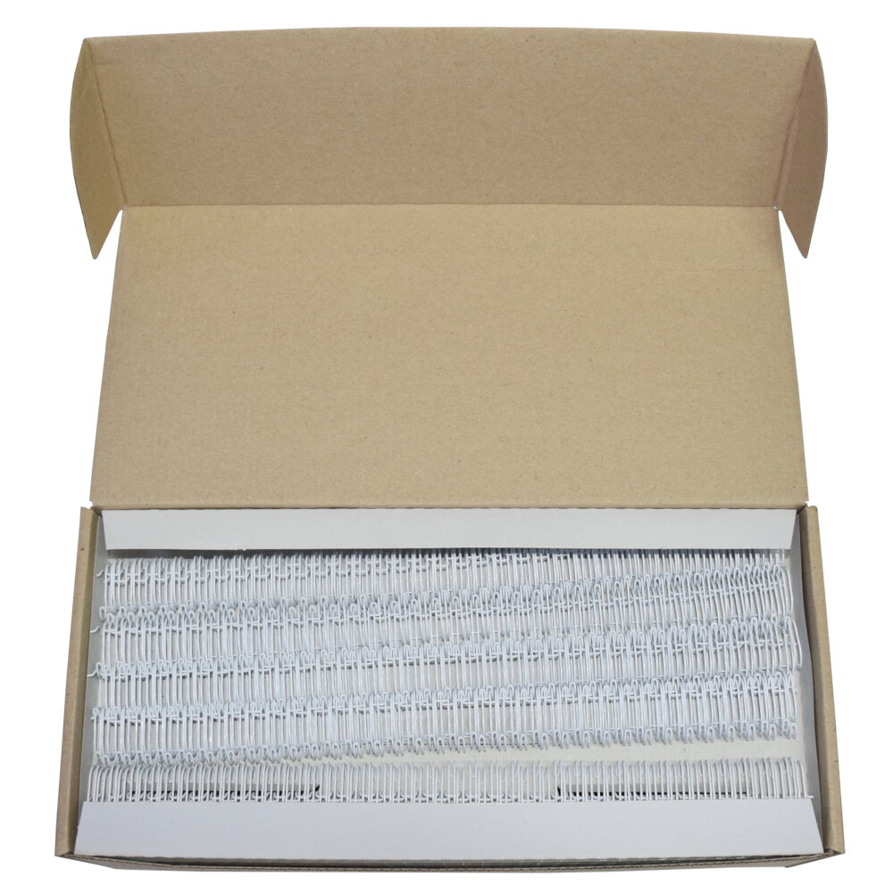 Металлические пружины для переплета 6.4мм 1/4" белые 100шт