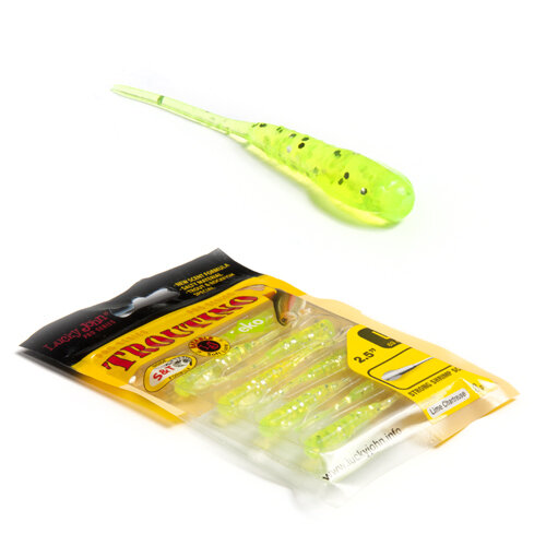 Приманки рыболовные силиконовые твистеры съедобные lucky john Pro Series TROUTINO 2.1in (05.30)/071 10шт. набор снастей для зимней и летней рыбалки резиновые рыбки, искусственные наживки