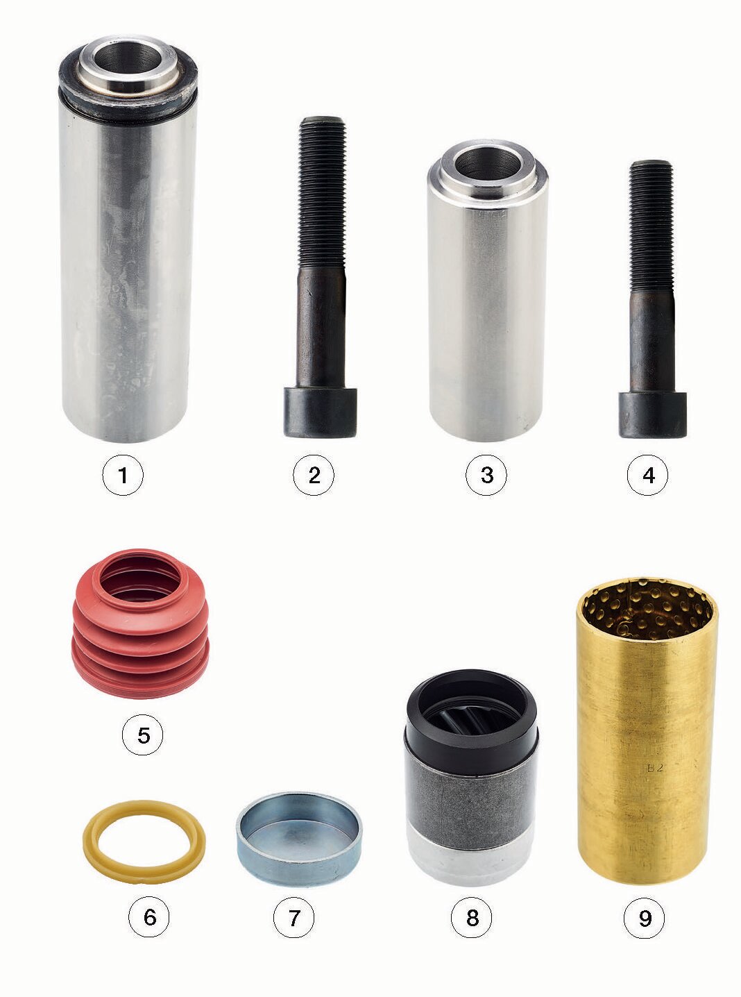 Р/к суппорта (направляющие, втулка мр. короткая) Knorr SN6/SN7 0810 10208 ANDAC