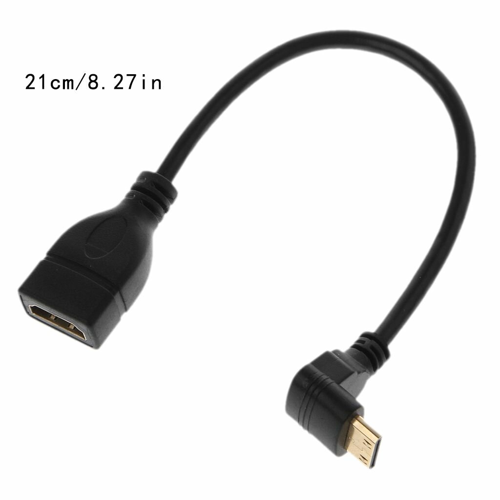 Разъем MiNi HDMI к разъему female-нижний изгиб