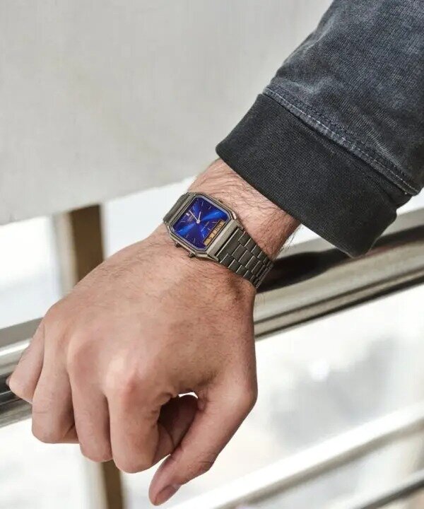 Наручные часы CASIO Collection, серый, синий — фото 1