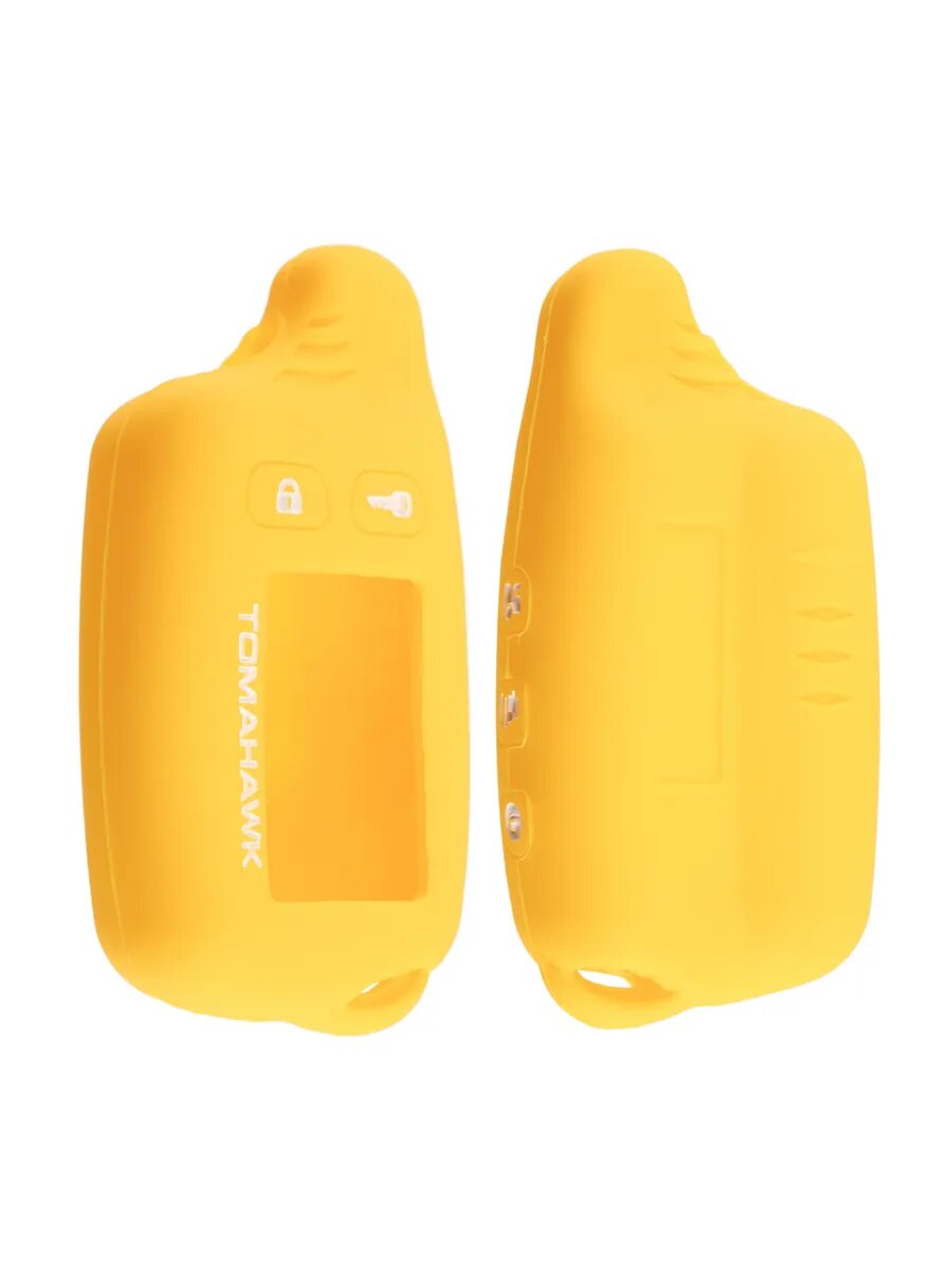 Чехол для брелка защитный Томагавк Tomahawk TW силиконовый, желтый