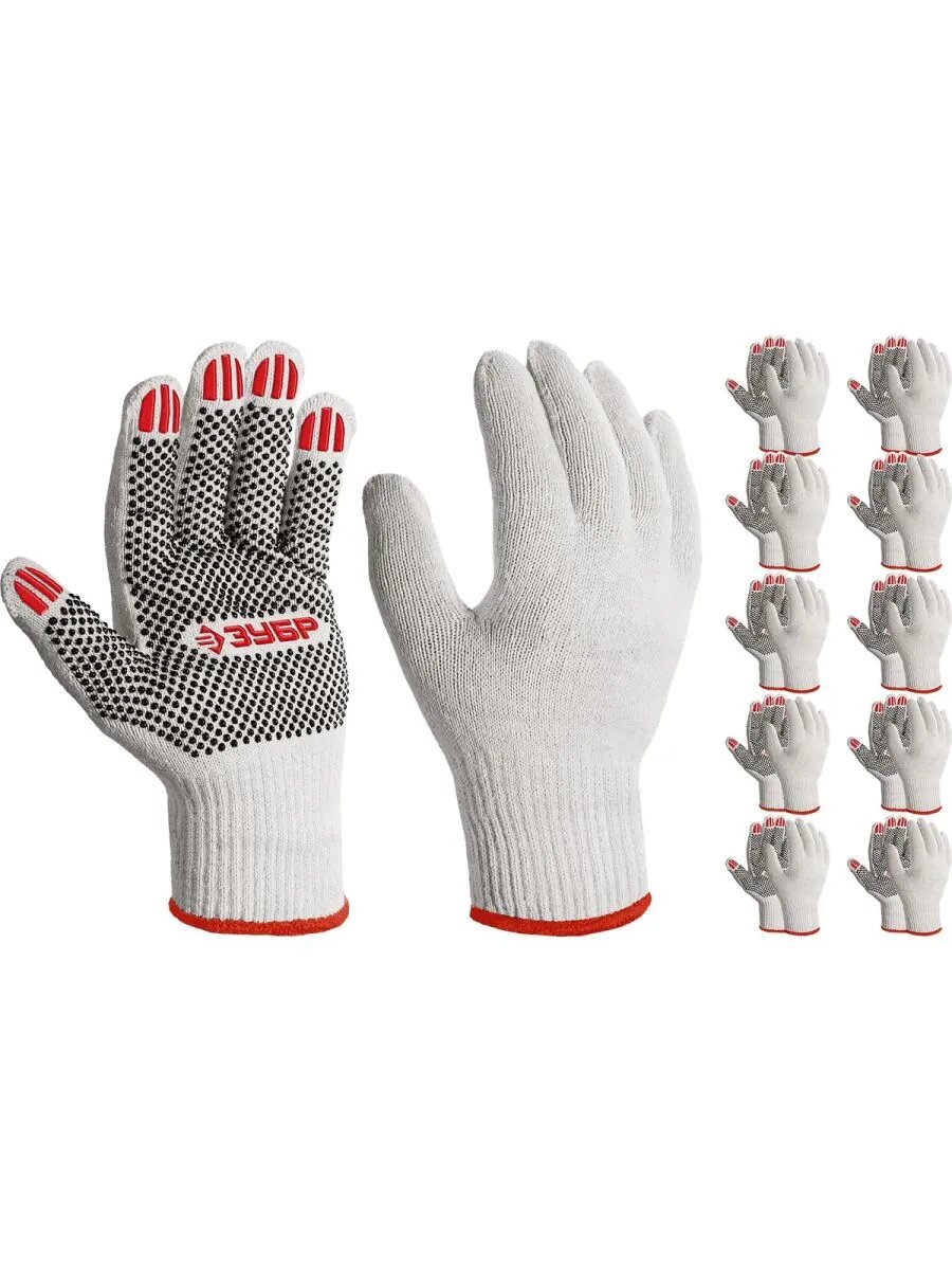 Перчатки с ПВХ покрытием М (8) 10 пар Оптима 11440-M10