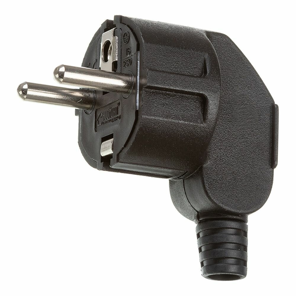 Переходник универсальный разборная евровилка 16А (черный)