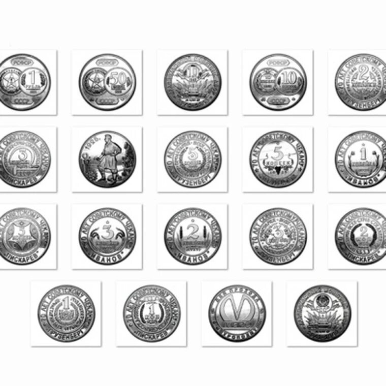19 пробных монет СССР 1925 года, набор копий PROOF сувенирная копия монеты, нумизматика, деньги для коллекции