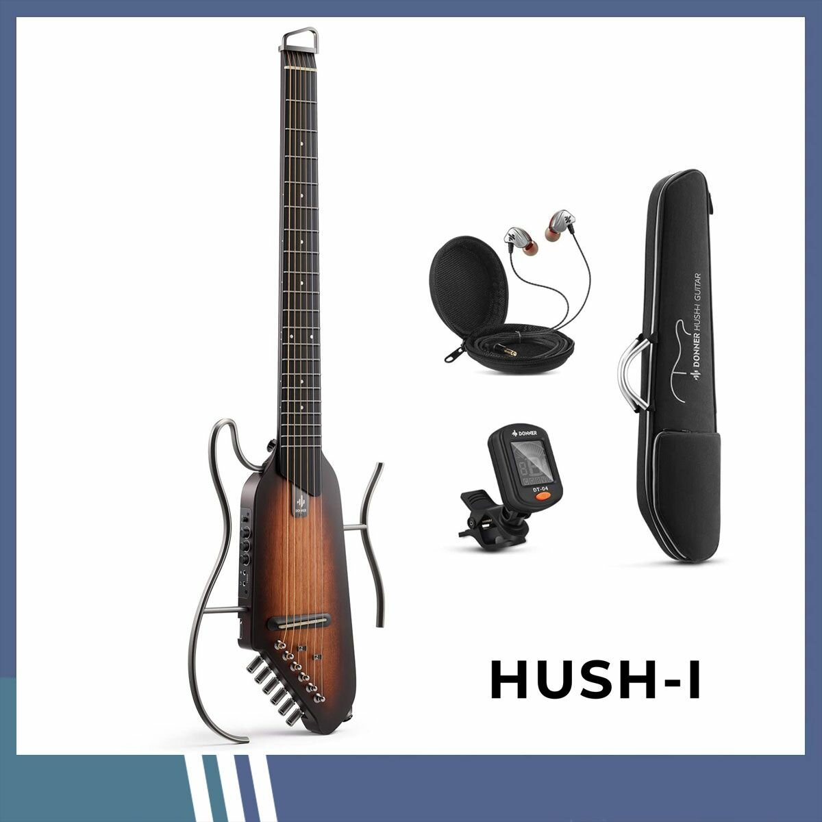 Donner Hush-I Бесшумная безголовая гитара