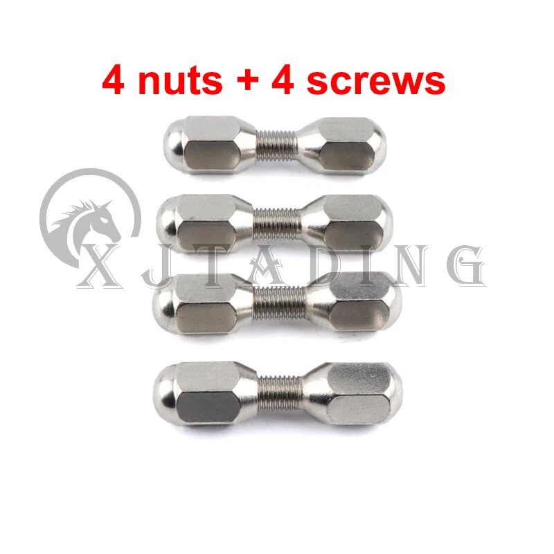 Комплект Из 4 Хромированных Болтов M10 Для Колесных Дисков Квадроциклов, Багги, UTV, Картов И 4 sets