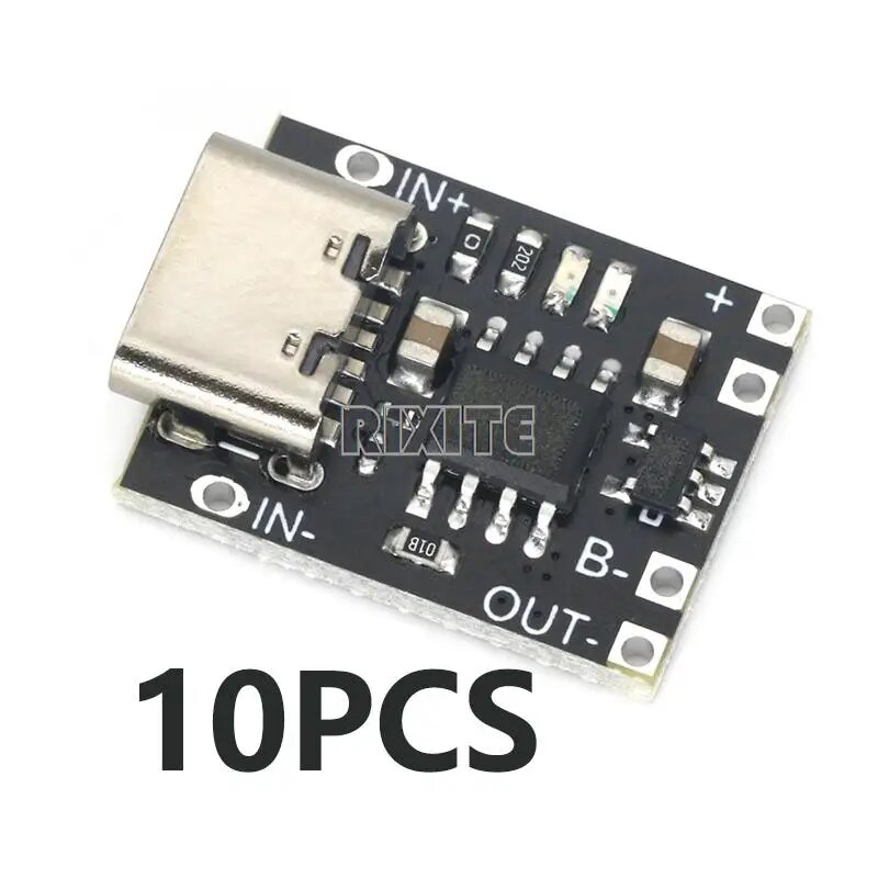 Панель зарядки литиевой батареи USB Type-C 1A, 10PCS