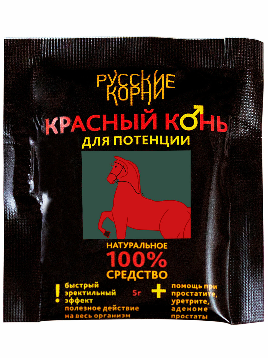 Фитопрепарат "Красный конь" для повышения потенции , 1 саше 5 г