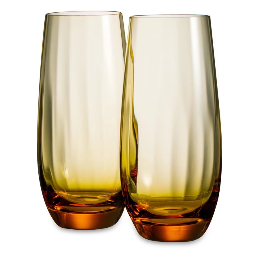 Набор стаканов для воды Moser Оптик 350 мл, 2 шт, топаз, п/к