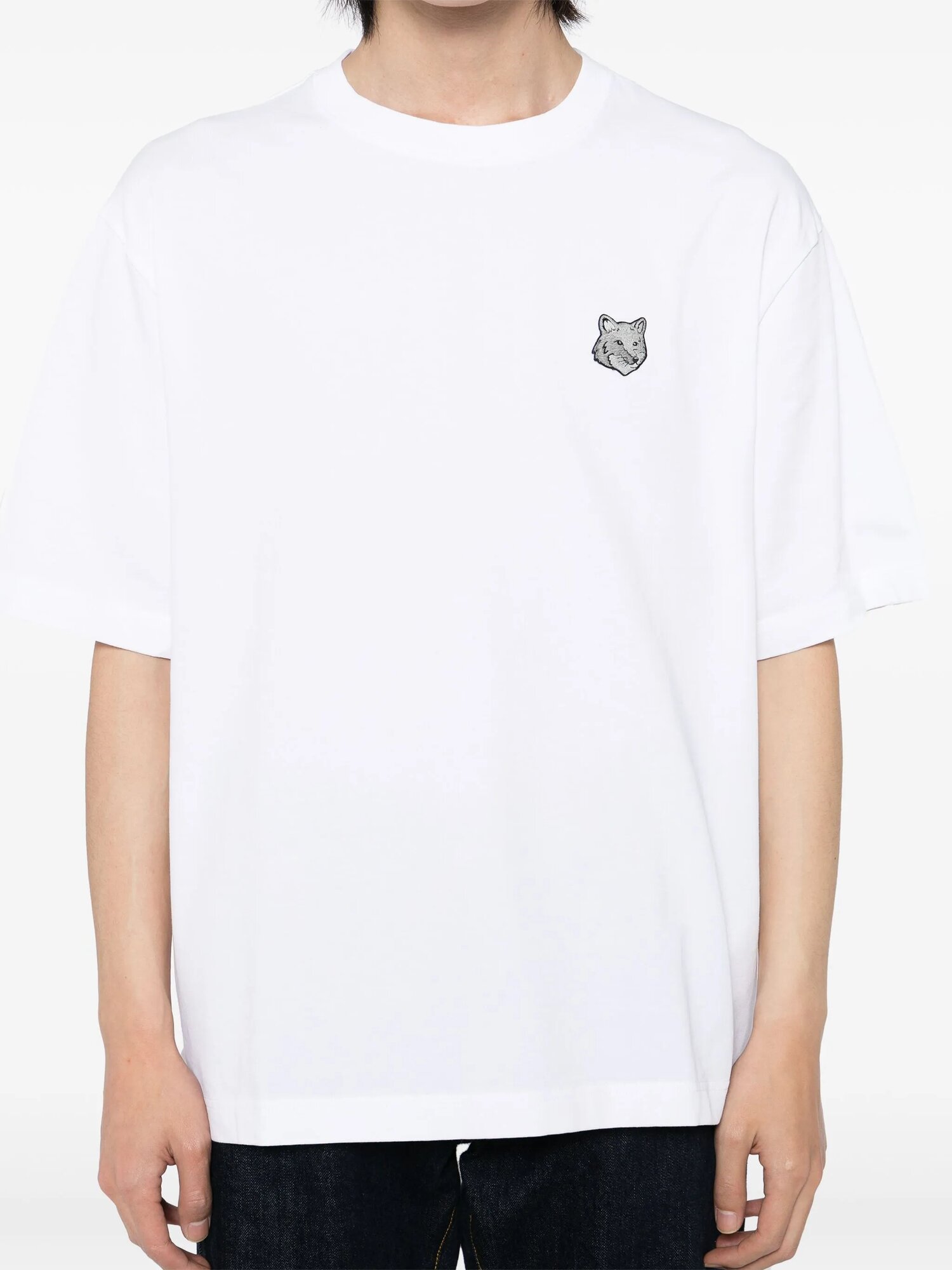 Футболка Maison Kitsune Bold Fox, размер M, белый — фото 1