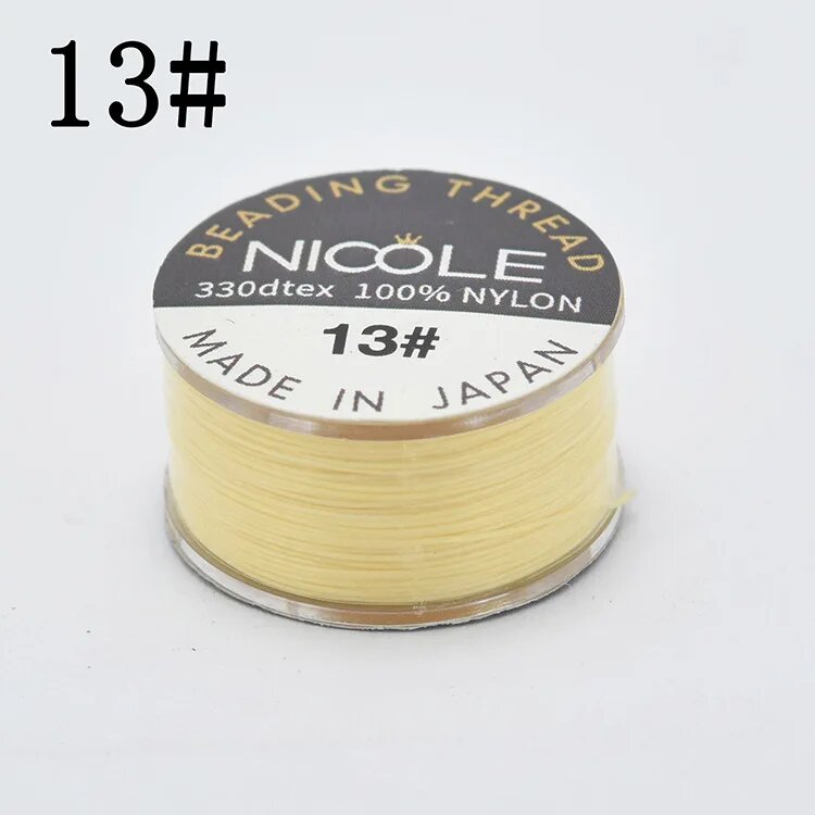 Нейлоновая нить Nicole 13# для бижутерии, 46 м