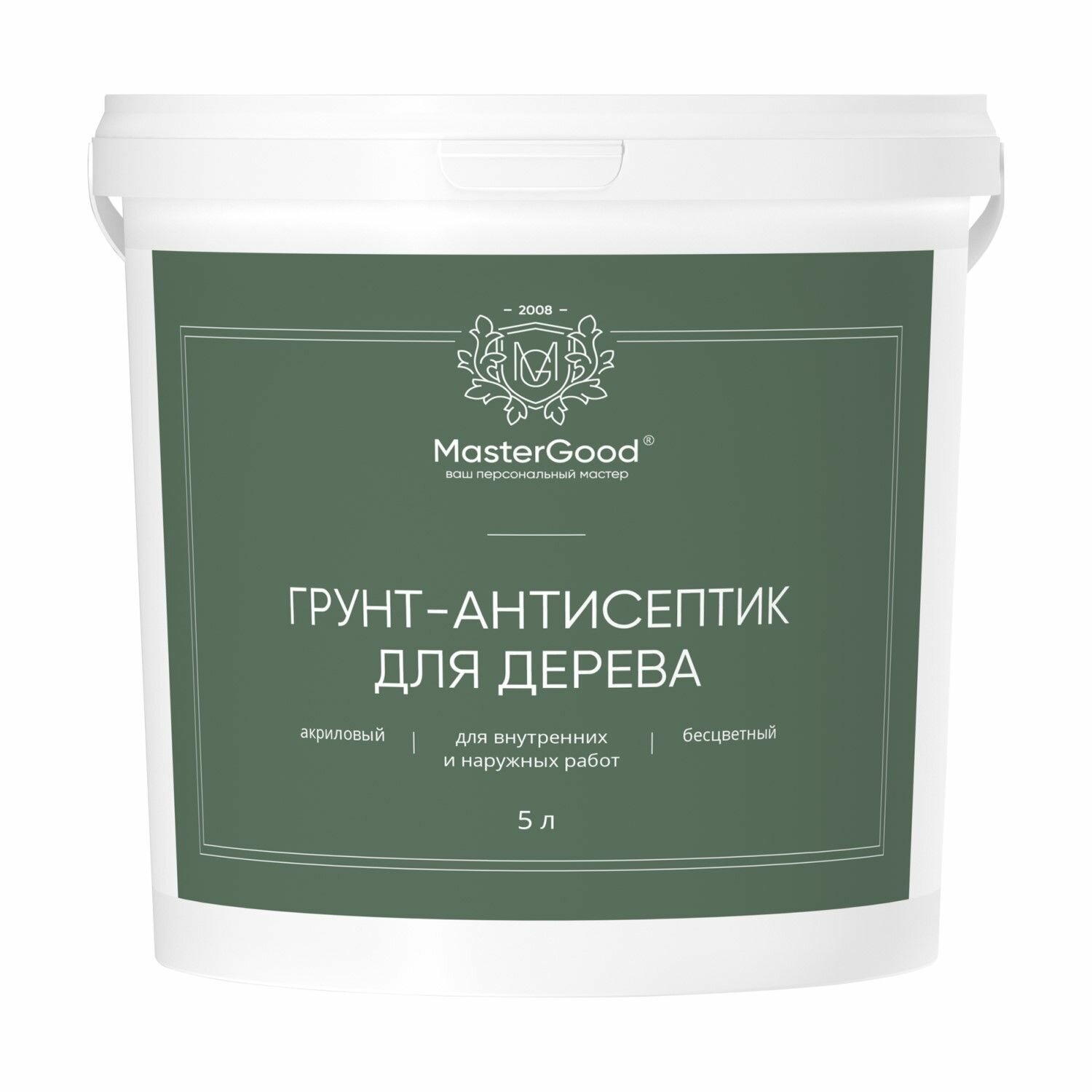 Грунт-антисептик для дерева MasterGood (5л)