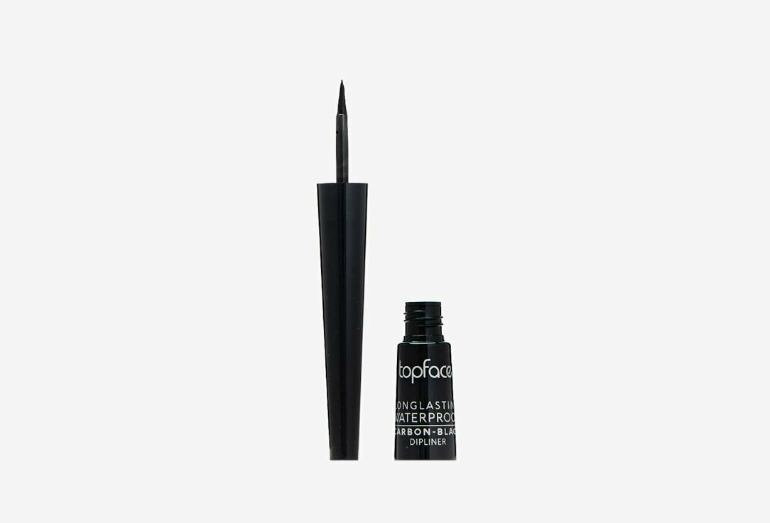 Подводка для глаз водостойкая TOPFACE LongLasting Carbon-Black WaterProof Dipliner 2.5 мл Black