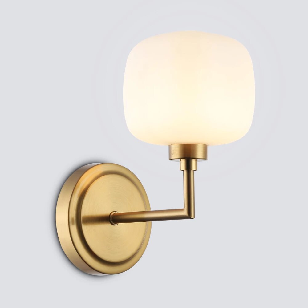 Настенный светильник LH53021 BS/FR латунь/белый матовый G9 max 40W 195*120*230