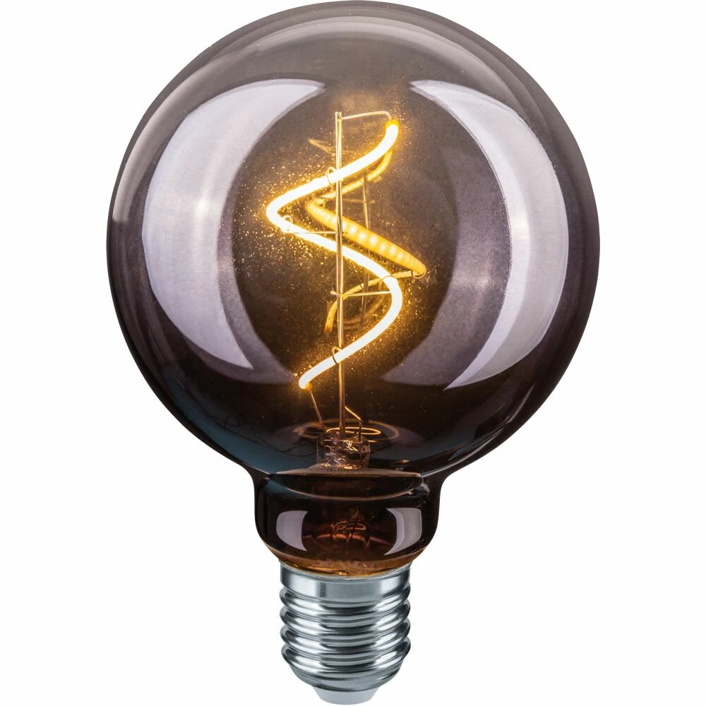 Светодиодная лампа Винтаж дымчатая 4 Вт Е27 G95 спираль теплый свет