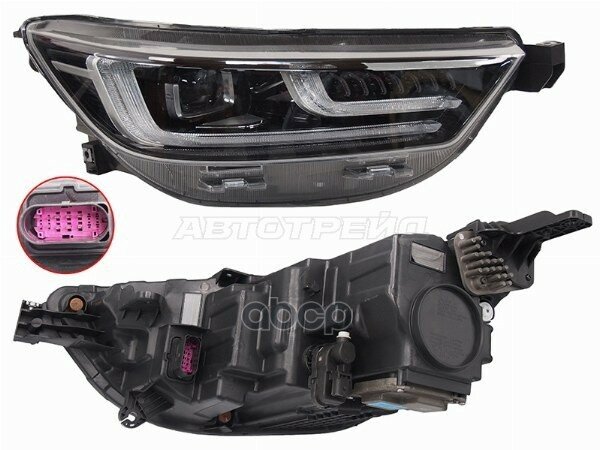 Фара Chery Tiggo 8 Pro 21- (Справа/ LED/ ДХО/ С электрокорректором) Sat арт. ST-13-CHTG8PROR