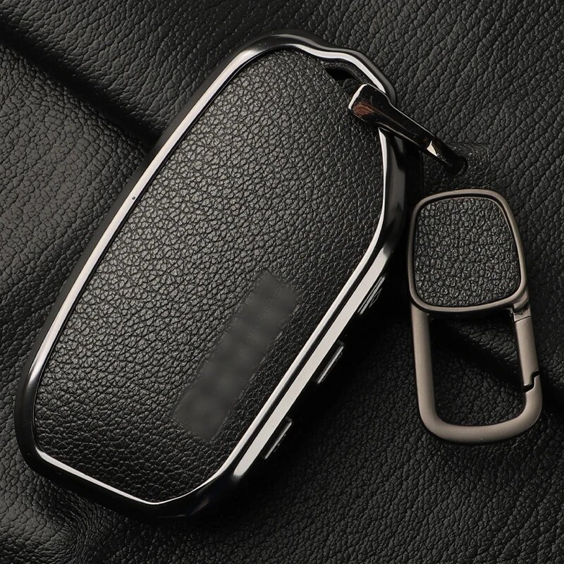 Кожаный чехол для ключей BMW Black Key Buckle 2023-2024