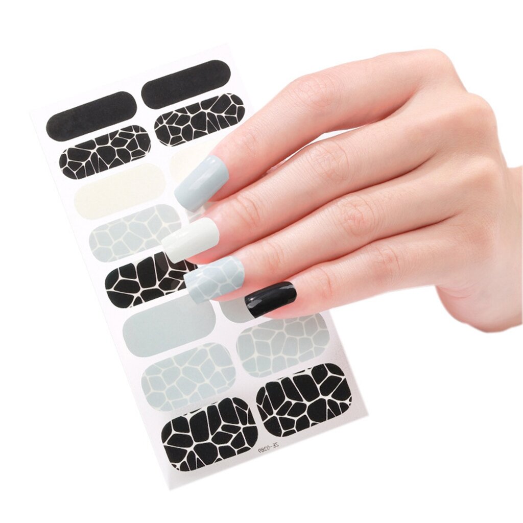 Пленка для лака для ногтей с водостойким луковым порошком на 16 пальцев-style ZE0389