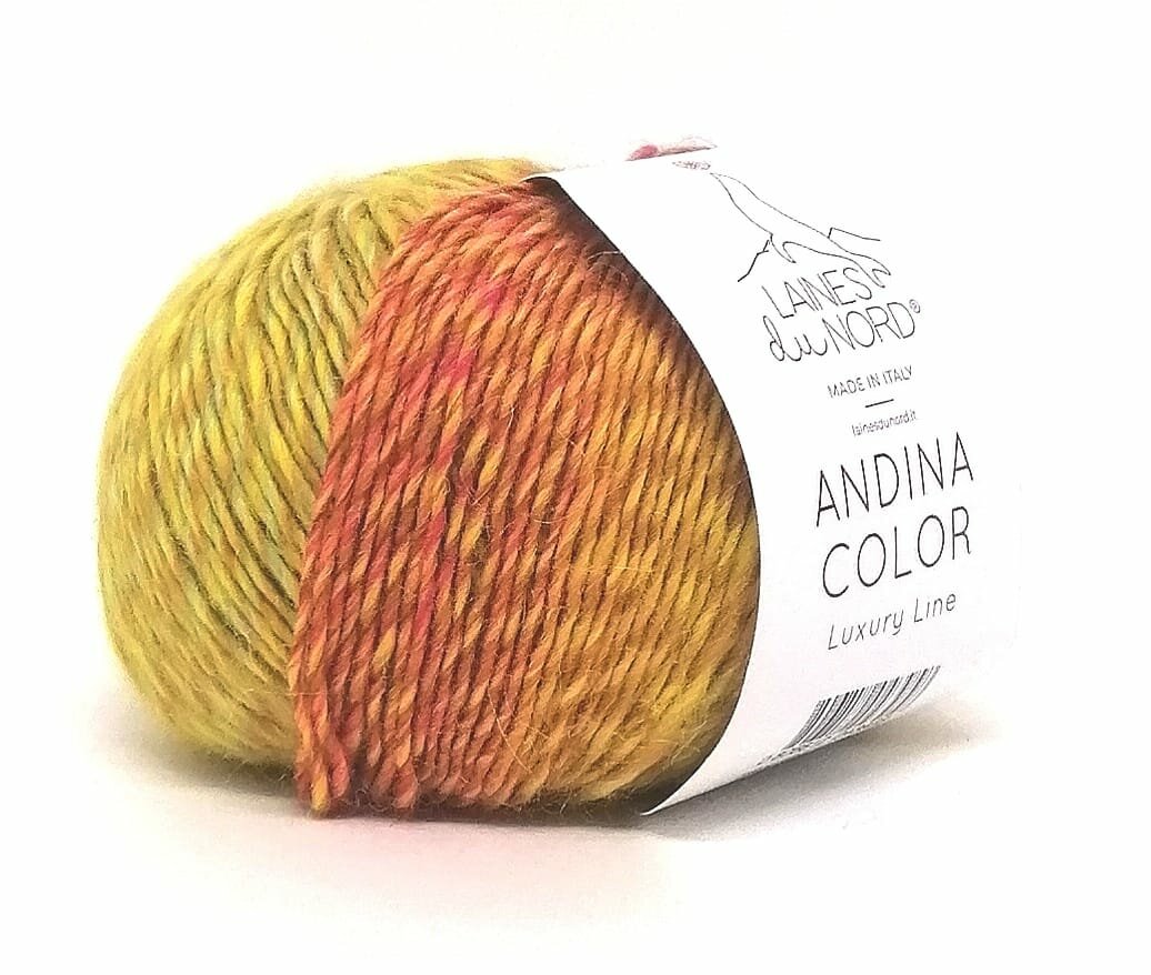 Пряжа Laines du Nord Andina Color цвет 02 (50г/175м, упаковка 5 мотков)