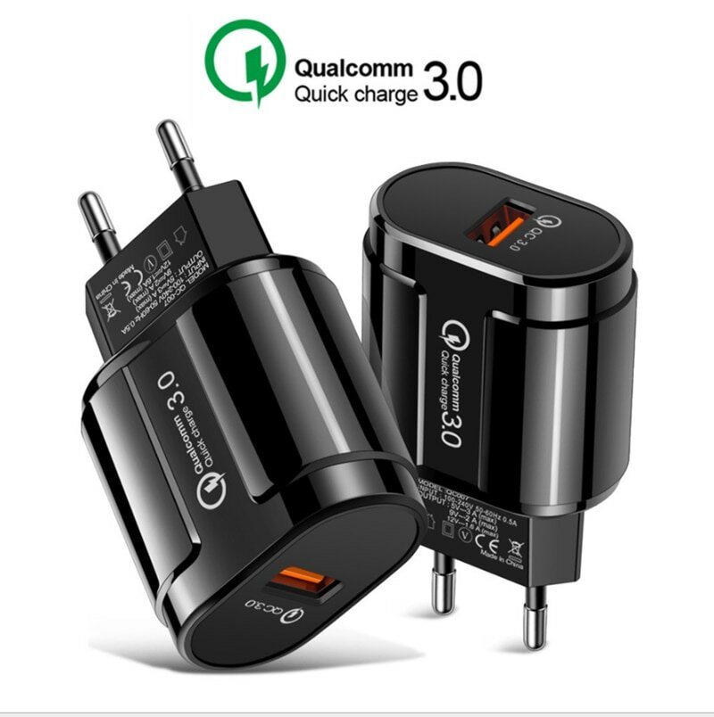 Quick Charge 3.0 24W Qualcomm QC 3.0 4.0 быстрое зарядное устройство USB портативное зарядное устройство для мобильного телефона iPhone Samsung Xiaomi Sony