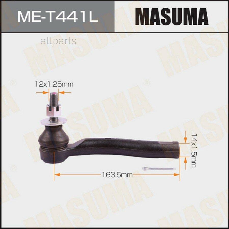 MASUMA ME-T441L Наконечник рулевой тяги MASUMA PRIUS NHW20 NHW20L LH