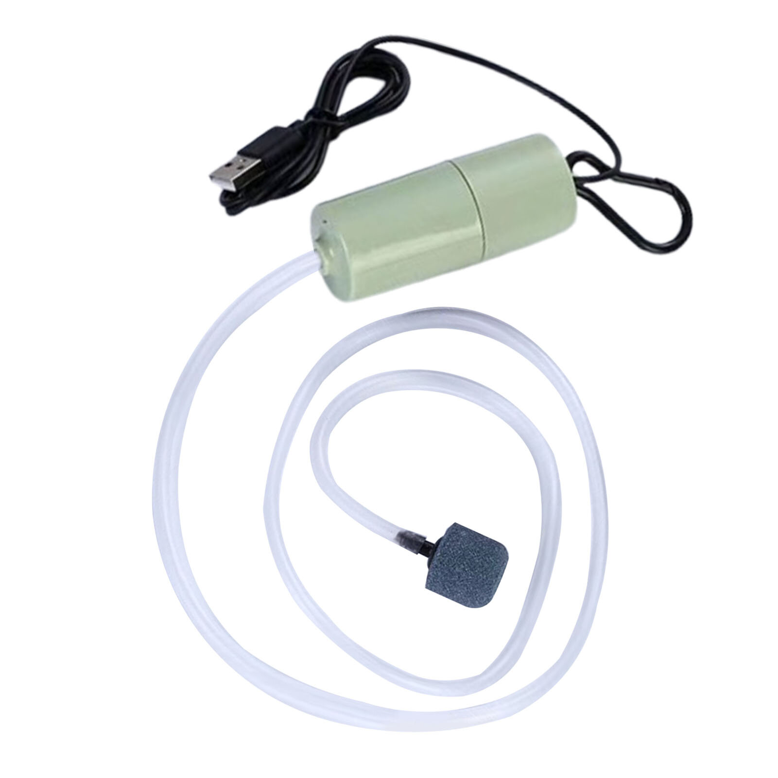 Воздушный насос для аквариума, бытовой, бесшумный, мини-USB, кислородный насос, насосы для рыбалки и аквариума, зеленый