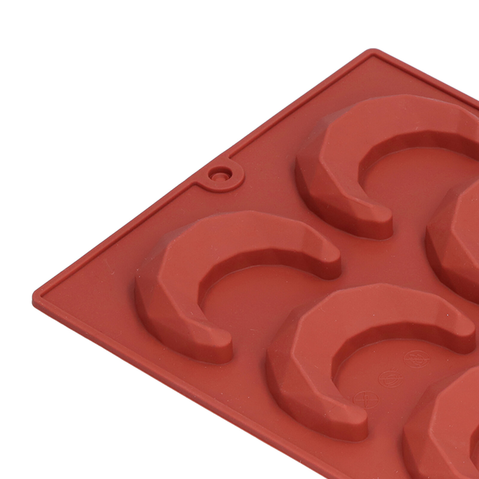 Форма в форме луны с 8 отверстиями, 3-мерная форма для шоколадного торта, сладкая форма для домашней пекарни, кухни