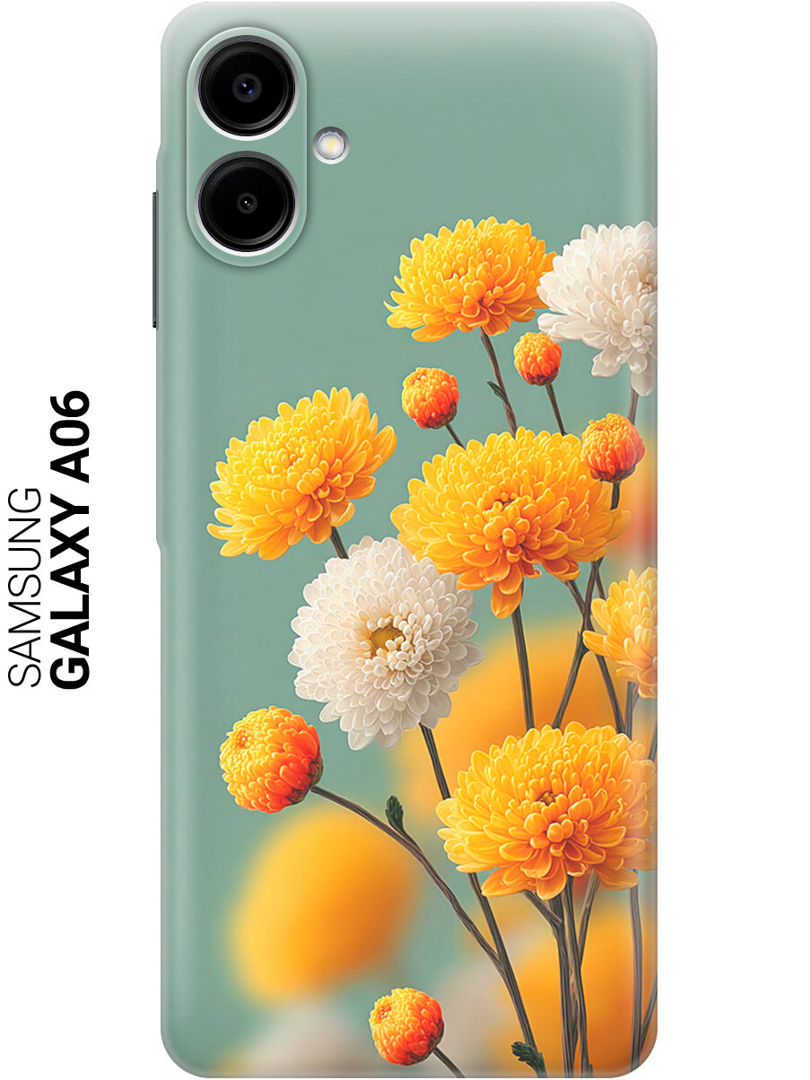 Силиконовый чехол на Samsung Galaxy A06 с принтом "Цветочная симфония"