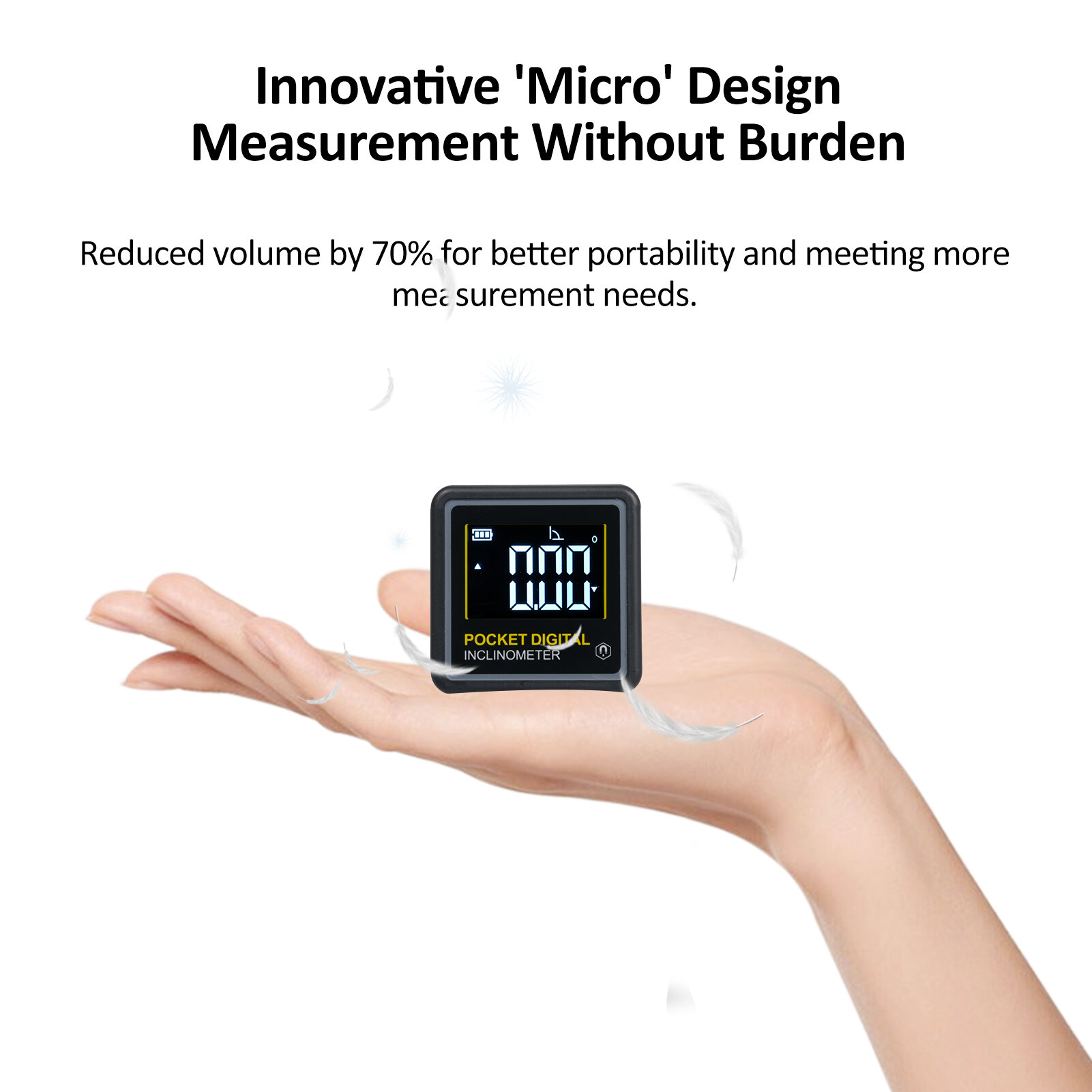 Портативный цифровой инклинометр, диапазон 4x90°, ЖК-подсветка, магнит, 2 режима, для деревообработки