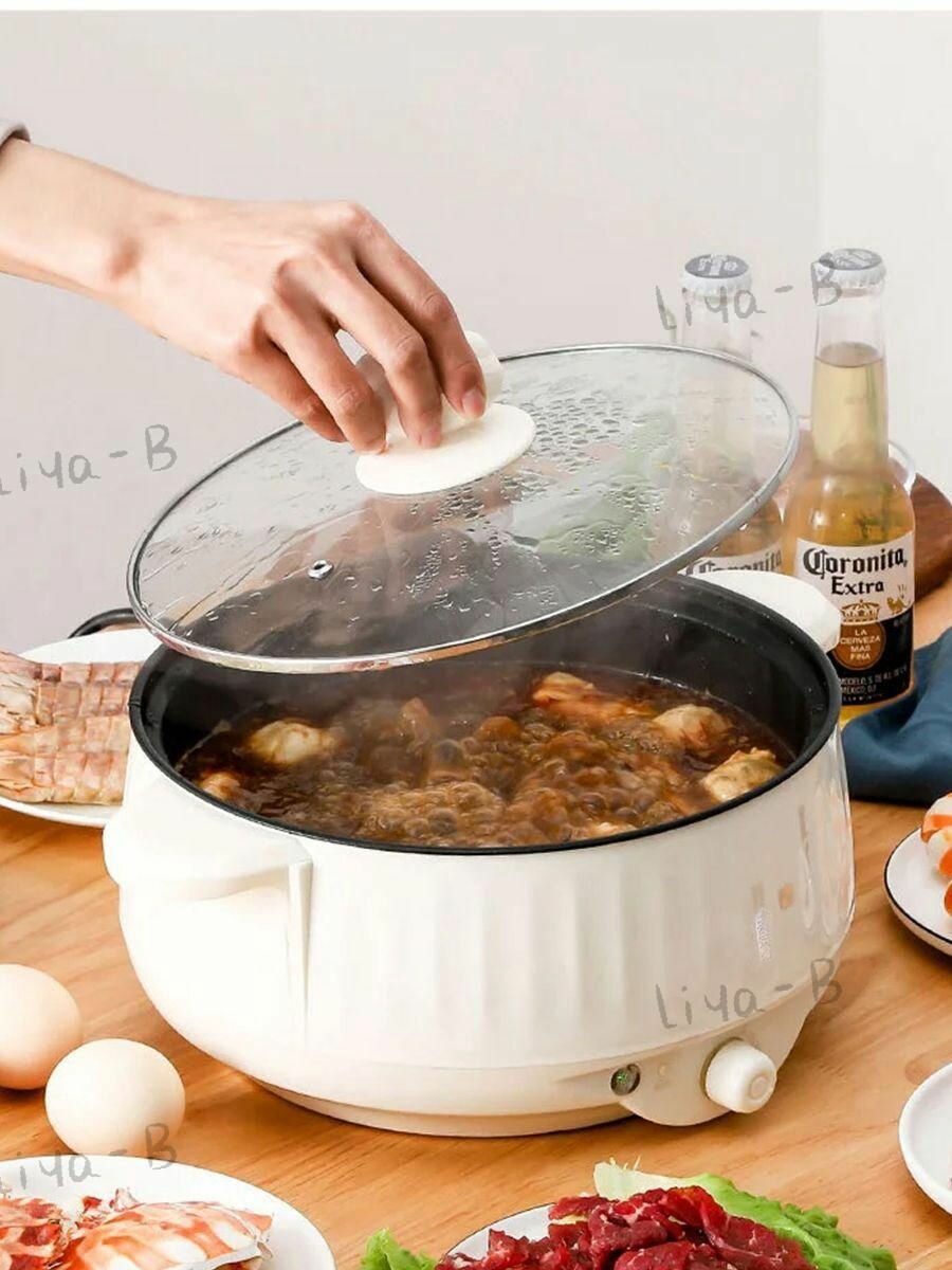 EAFC 1,7 л/2 л белый одно/двухслойный многофункциональный рисоварка с антипригарным покрытием для 1-2 человек