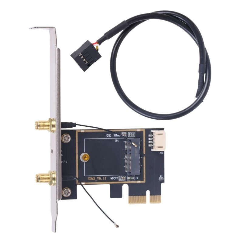 PCIe WiFi Карта Адаптер peacefair, 8DB antenna