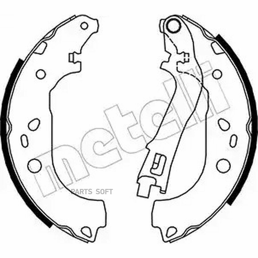 METELLI Колодки тормозные, барабанные