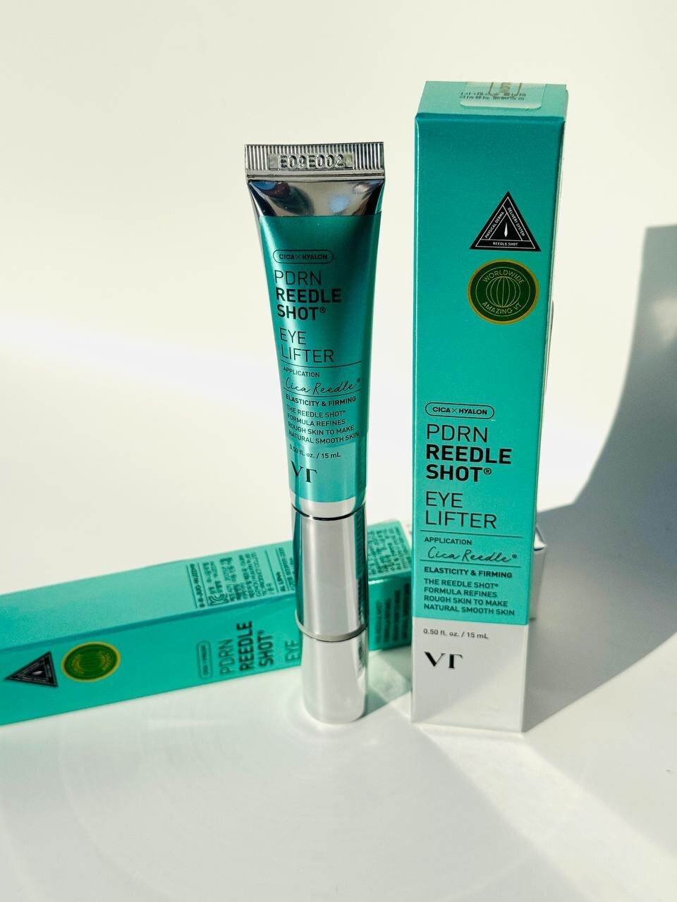 Лифтинг крем для кожи вокруг глаз с пдрн и золотом VT Cosmetics PDRN Reedle Shot Eye Lifter, 15 мл
