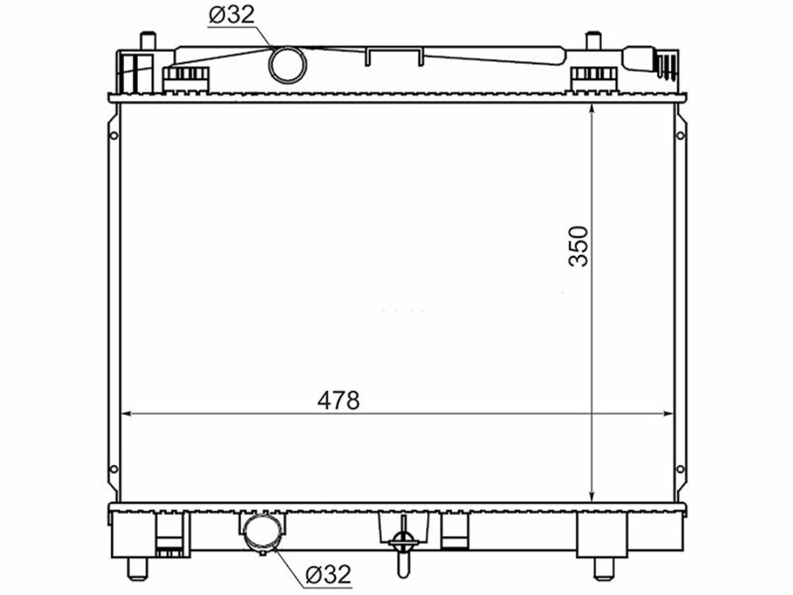 Радиатор Toyota Ractis 05-10