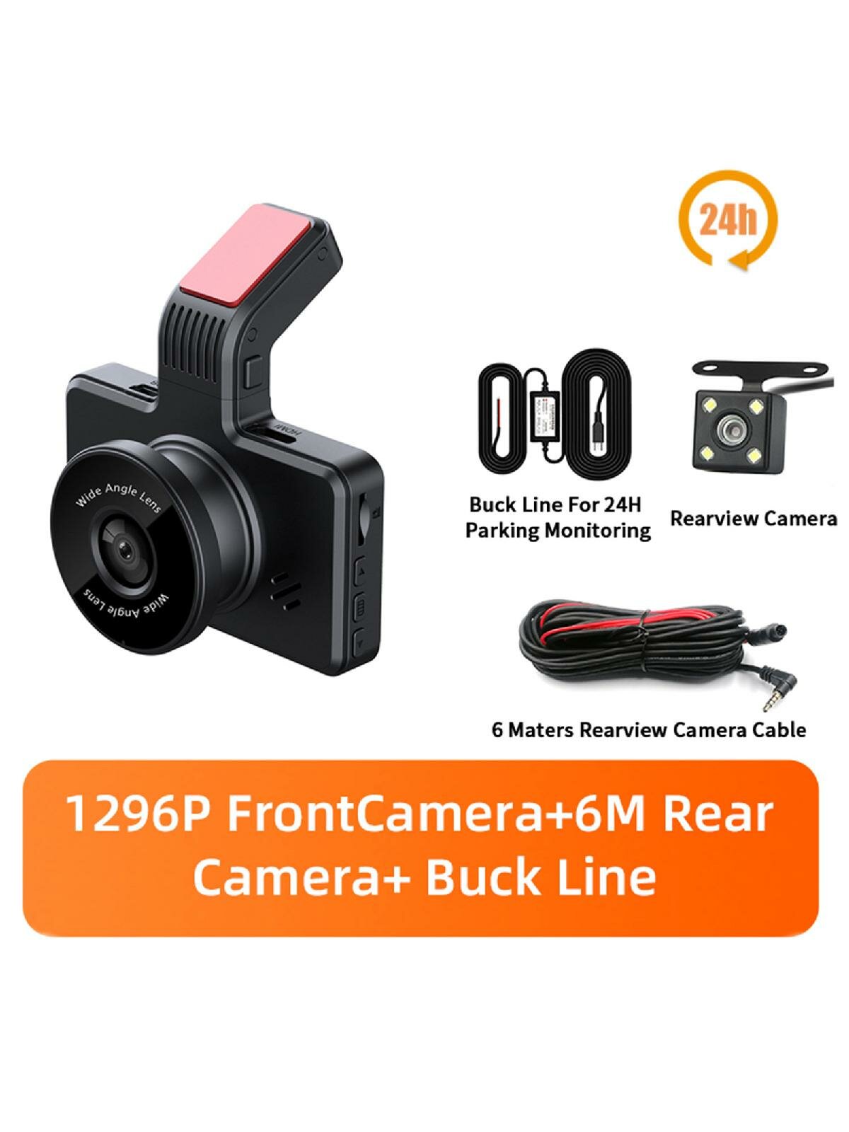 ЖК-экран 1080P с Двойным Объективом DashCam для Автомобильной Камеры Видеорегистратор Cycle Dashcam