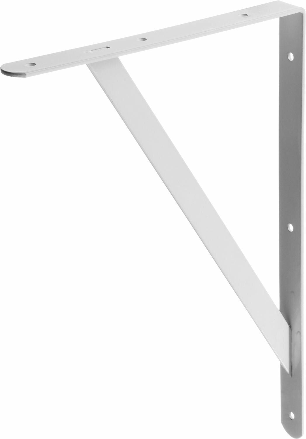 Уголок-кронштейн STAYER, 400х280х30х4 мм, усиленный, белый 37423-1