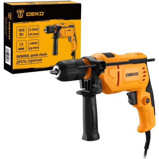 Дрель ударная сетевая Deko DK600ID (083-1090)