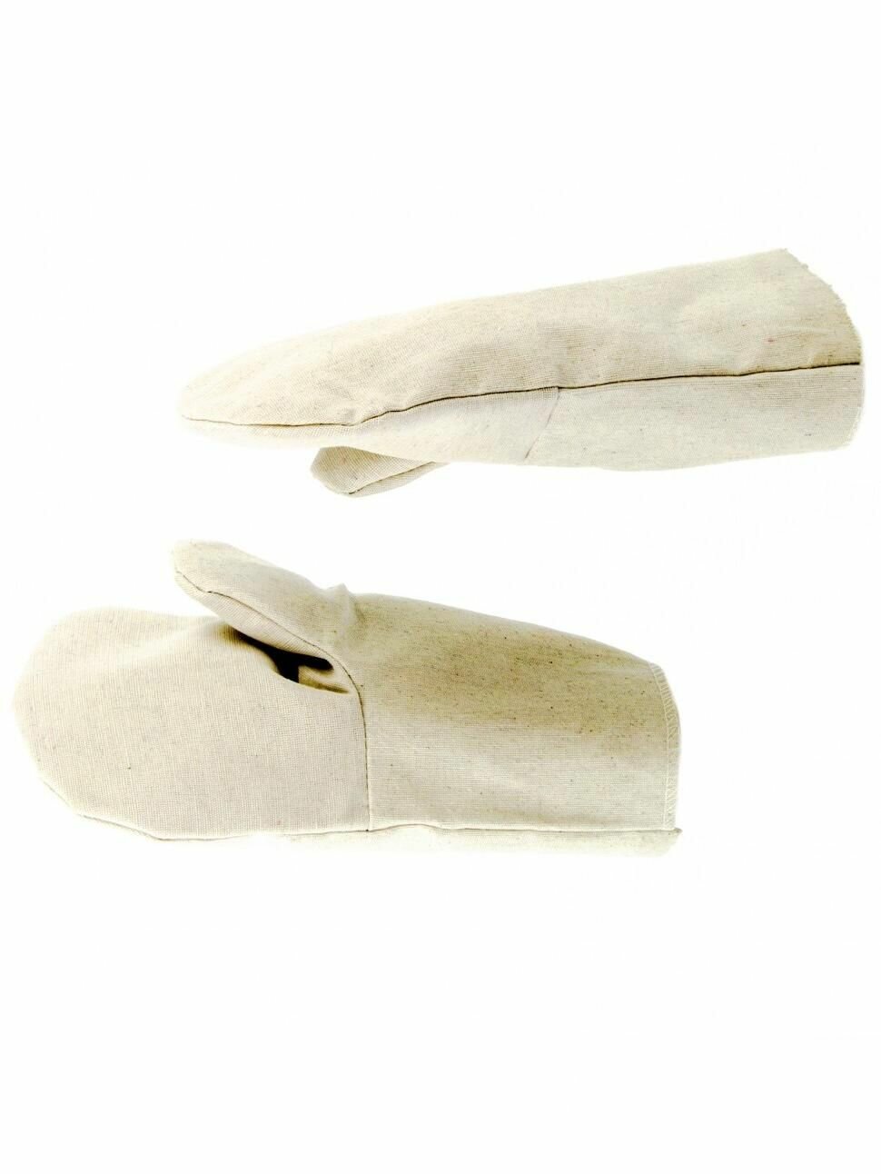 Рукавицы х/б двунитка, наладон двунитка, 1 размер Россия Сибртех 68124