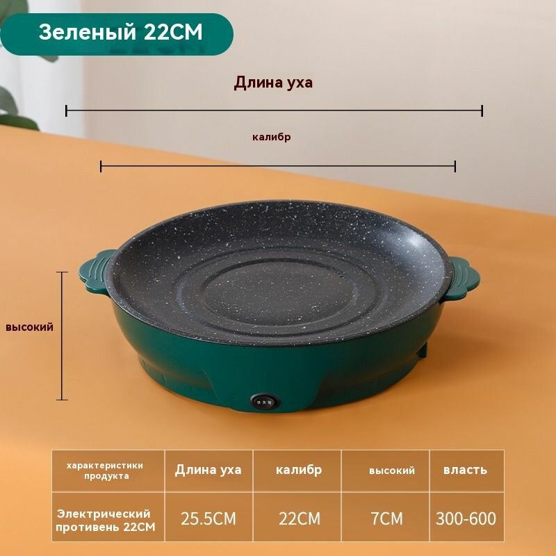 Электросковорода зеленый Электросковорода